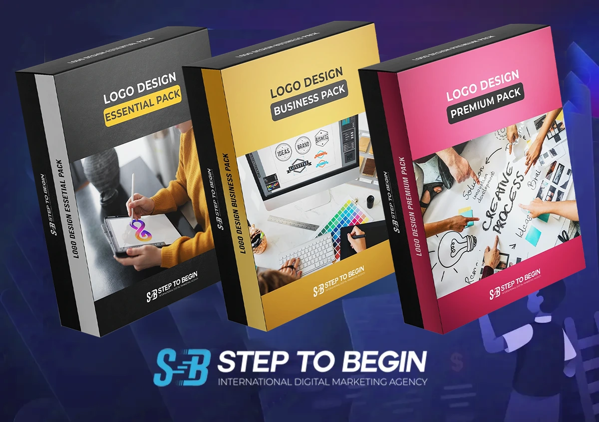 Pack Logo Design - STEP TO BEGIN